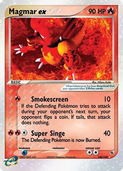 Magmar ex | EX Ruby & Sapphire | TCG Card Database | Pokemon.com