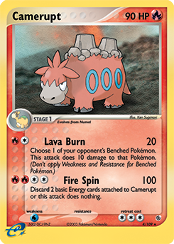 Camerupt | EX Ruby & Sapphire | TCG Card Database | Pokemon.com
