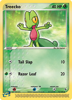 Treecko | EX Ruby & Sapphire | TCG Card Database | Pokemon.com