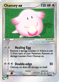 Chansey ex | EX Ruby & Sapphire | TCG Card Database | Pokemon.com