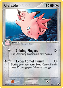 Clefable | EX Unseen Forces | TCG Card Database | Pokemon.com