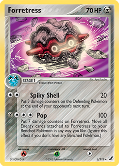 Forretress | EX Unseen Forces | TCG Card Database | Pokemon.com