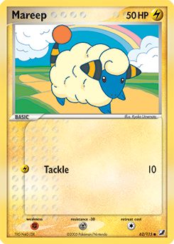 Mareep | EX Unseen Forces | TCG Card Database | Pokemon.com