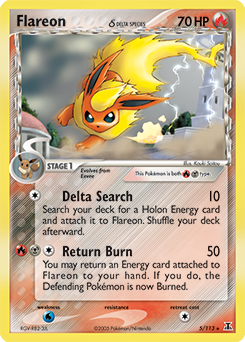 Flareon δ | EX Delta Species | TCG Card Database | Pokemon.com