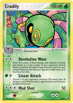 Cradily | EX Legend Maker | TCG Card Database | Pokemon.com
