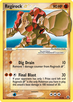 Regirock ★ | EX Legend Maker | TCG Card Database | Pokemon.com