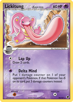 Lickitung δ | EX Dragon Frontiers | TCG Card Database | Pokemon.com
