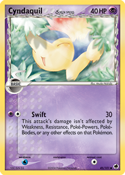 Cyndaquil δ | EX Dragon Frontiers | TCG Card Database | Pokemon.com
