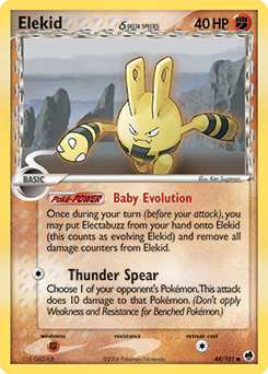 Elekid δ | EX Dragon Frontiers | TCG Card Database | Pokemon.com