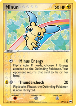 Minun | EX Hidden Legends | TCG Card Database | Pokemon.com