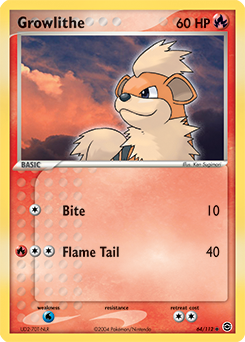 Growlithe | EX Fire Red & Leaf Green | TCG Card Database | Pokemon.com
