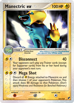 Manectric ex | EX Deoxys | TCG Card Database | Pokemon.com