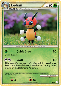 Ledian | HeartGold & SoulSilver | TCG Card Database | Pokemon.com