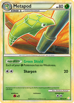 Metapod | HeartGold & SoulSilver | TCG Card Database | Pokemon.com