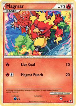 Magmar | HS—Unleashed | TCG Card Database | Pokemon.com