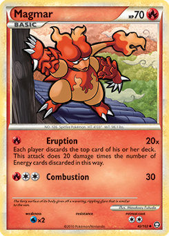 Magmar | HS—Triumphant | TCG Card Database | Pokemon.com