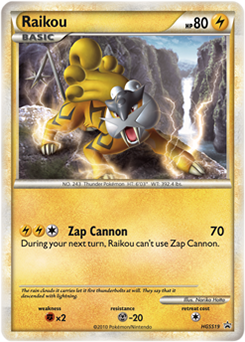 Raikou | HS—Promo | TCG Card Database | Pokemon.com