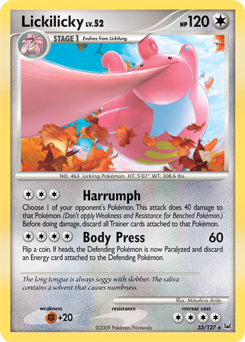 Lickilicky | Platinum | TCG Card Database | Pokemon.com