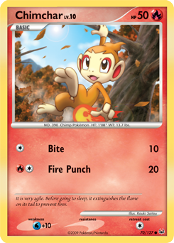 Chimchar | Platinum | TCG Card Database | Pokemon.com