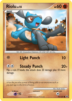 Riolu | Platinum | TCG Card Database | Pokemon.com