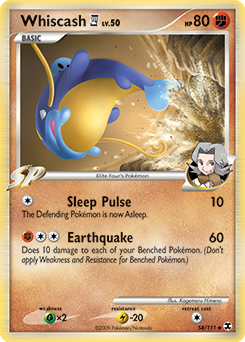 Whiscash [四] | Platinum—Rising Rivals | TCG Card Database | Pokemon.com