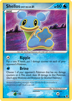 Shellos East Sea | Platinum—Rising Rivals | TCG Card Database | Pokemon.com