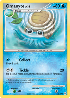 Omanyte | Platinum Arceus | TCG Card Database | Pokemon.com
