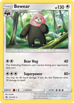 Bewear | Sun & Moon | TCG Card Database | Pokemon.com