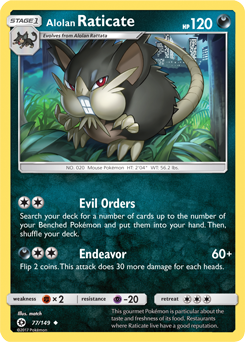 Alolan Raticate | Sun & Moon | TCG Card Database | Pokemon.com