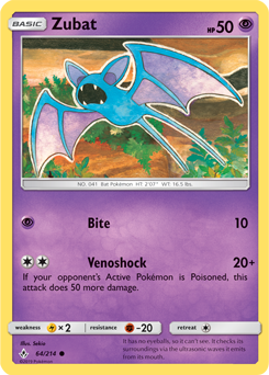 Zubat | Unbroken Bonds | TCG Card Database | Pokemon.com