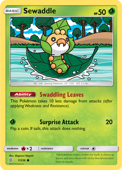 Sewaddle | Unified Minds | TCG Card Database | Pokemon.com