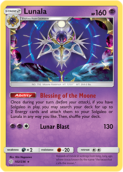 Lunala | Cosmic Eclipse | TCG Card Database | Pokemon.com