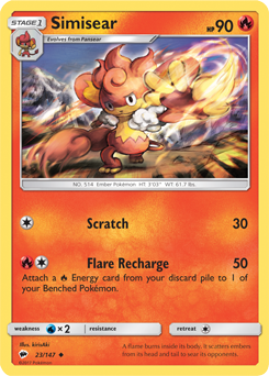 Simisear | Burning Shadows | TCG Card Database | Pokemon.com