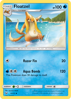 Floatzel | Shining Legends | TCG Card Database | Pokemon.com