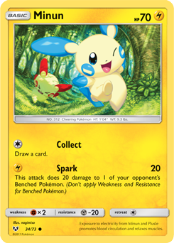 Minun | Shining Legends | TCG Card Database | Pokemon.com