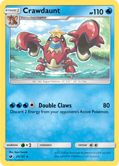 Crawdaunt | Crimson Invasion | TCG Card Database | Pokemon.com