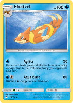 Floatzel | Ultra Prism | TCG Card Database | Pokemon.com