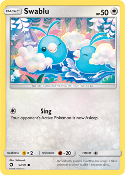 Swablu | Dragon Majesty | TCG Card Database | Pokemon.com
