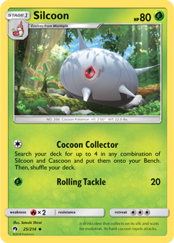 Silcoon | Lost Thunder | TCG Card Database | Pokemon.com