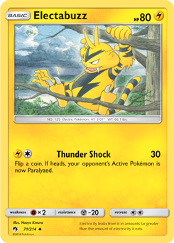 Electabuzz | Lost Thunder | TCG Card Database | Pokemon.com