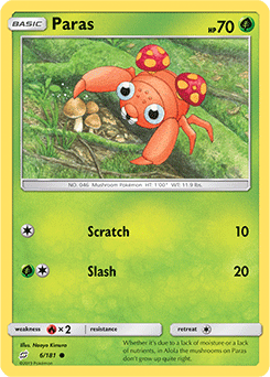 Paras | Team Up | TCG Card Database | Pokemon.com