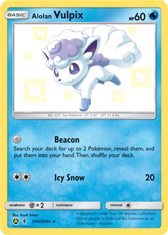 Alolan Vulpix | Yellow A Alternate | TCG Card Database | Pokemon.com