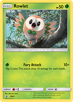 Rowlet | Sun & Moon Promo | TCG Card Database | Pokemon.com