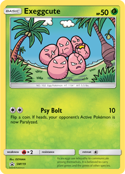 Exeggcute | Sun & Moon Promo | TCG Card Database | Pokemon.com