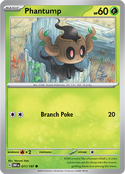 Phantump | Obsidian Flames | TCG Card Database | Pokemon.com