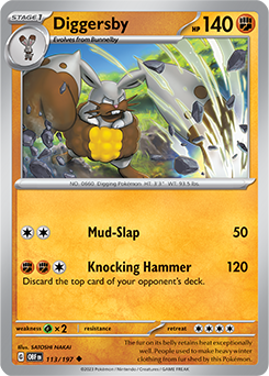 Diggersby | Obsidian Flames | TCG Card Database | Pokemon.com