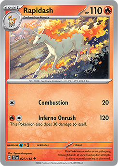 Rapidash | Temporal Forces | TCG Card Database | Pokemon.com