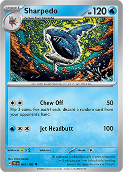 Sharpedo | Temporal Forces | TCG Card Database | Pokemon.com