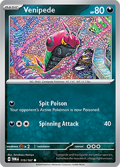 Pokemon Scolipede Card