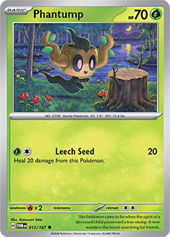 Phantump | Twilight Masquerade | TCG Card Database | Pokemon.com